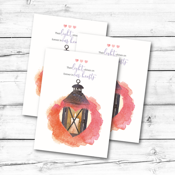 Hospice Card for Bereavement Program: Their Light Shines On Birthday ...